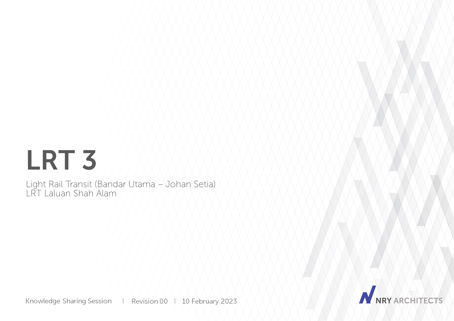 Design Discourse Series 1 : LRT3 Project – NRY Architects